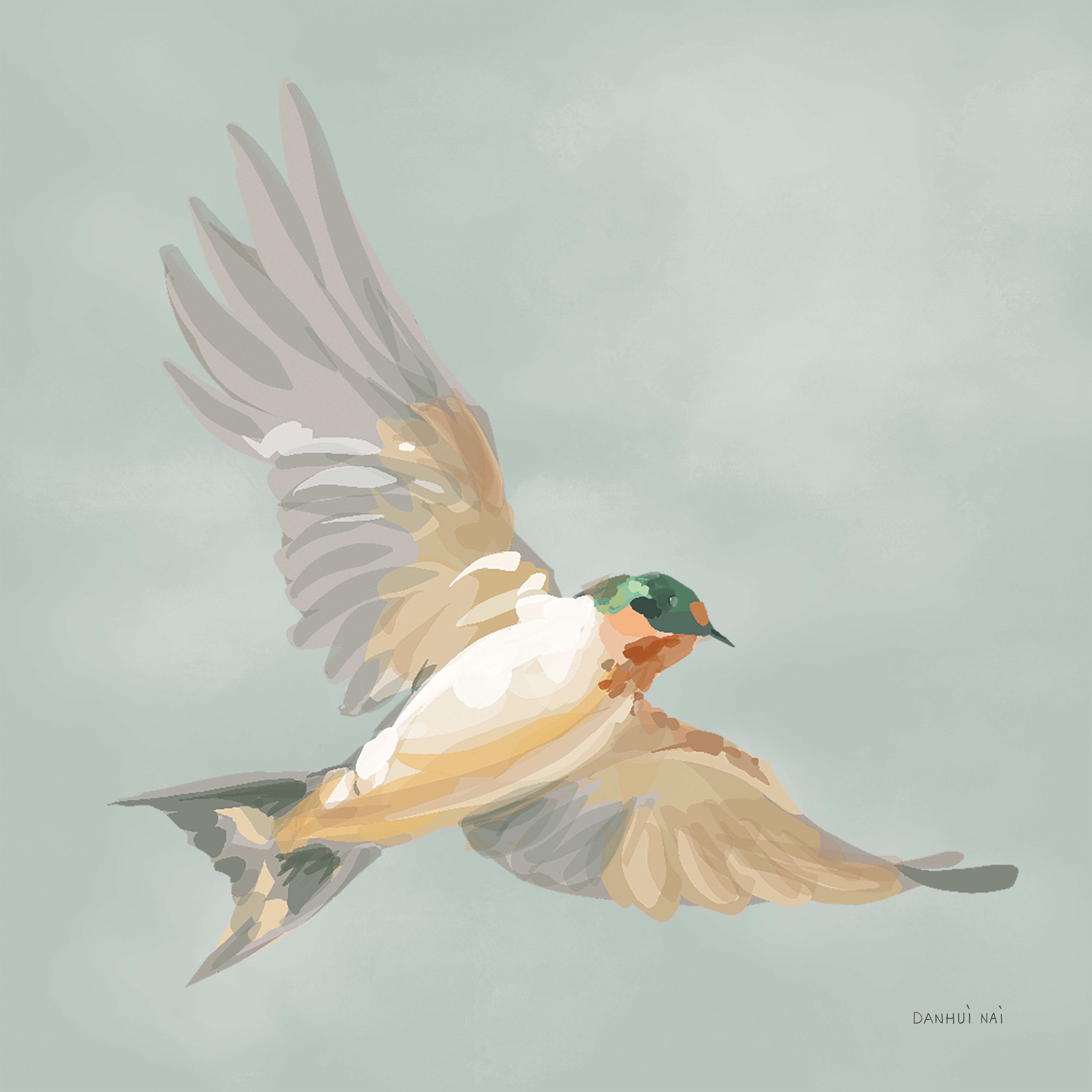 Winston Porter Liyla Swifts II On Canvas by Danhui Nai Print | Wayfair